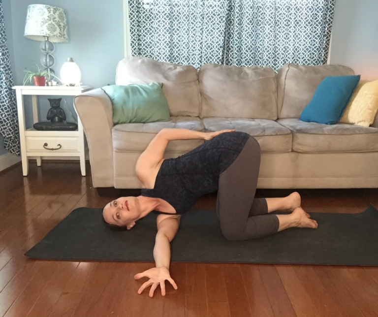 How to Modify Revolved Lunge for Pregnancy - Spoiled Yogi